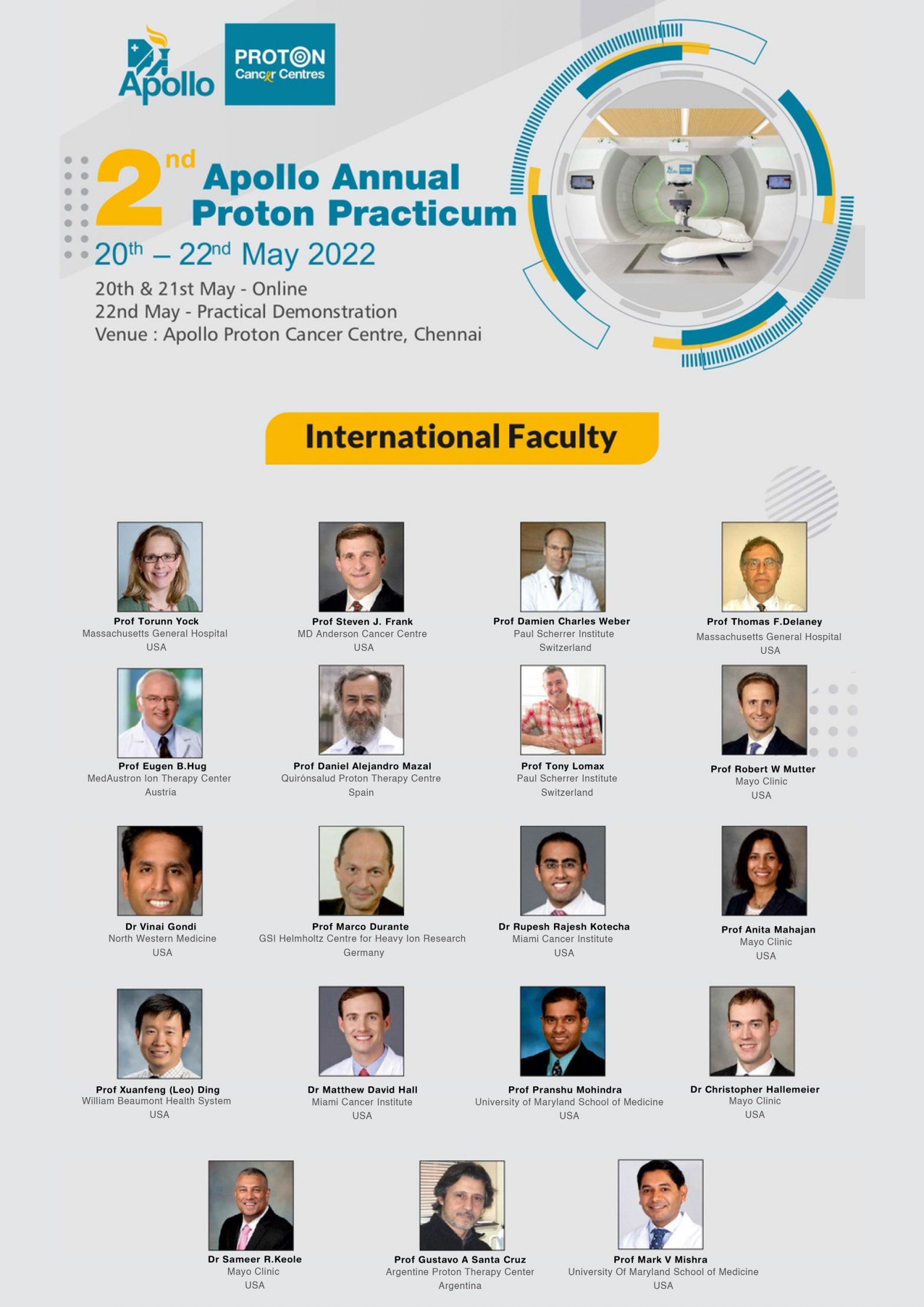 2nd Apollo Annual Proton Practicum - Apollo Hospitals - Apollo Hospitals