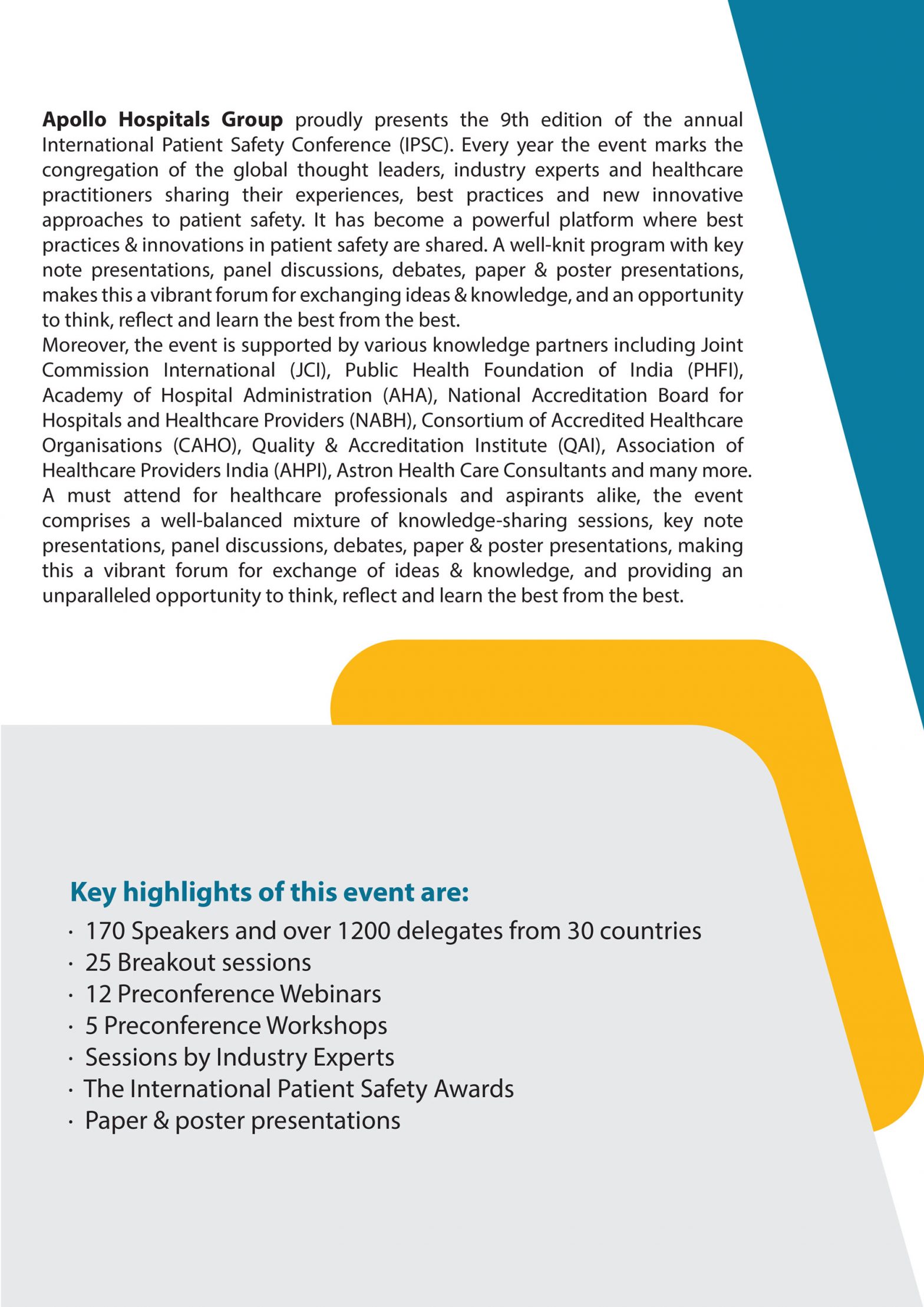 9th International Patient Safety Conference - Apollo Hospitals - Apollo ...